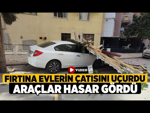 Fırtına Evlerin Çatısını Uçurdu, Araçlar Hasar Gördü - Denizli Haberleri - HABERDENİZLİ.COM