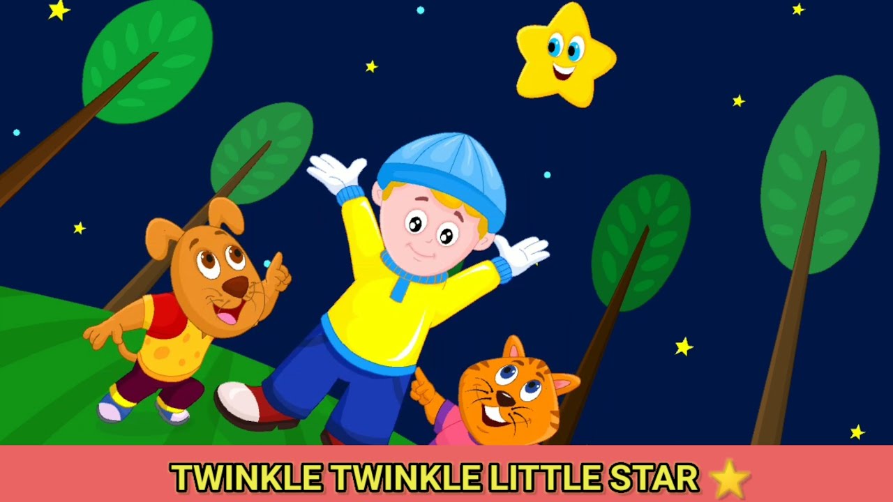 Twinkle, Twinkle, Little Star - Nursery Rhyme for Kids Cartoon Video ...