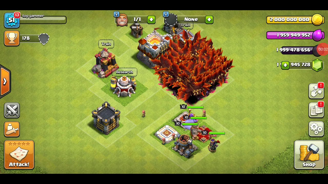 || Unlimited money || Unlimited troops || Clash of clans || Mod hack ...