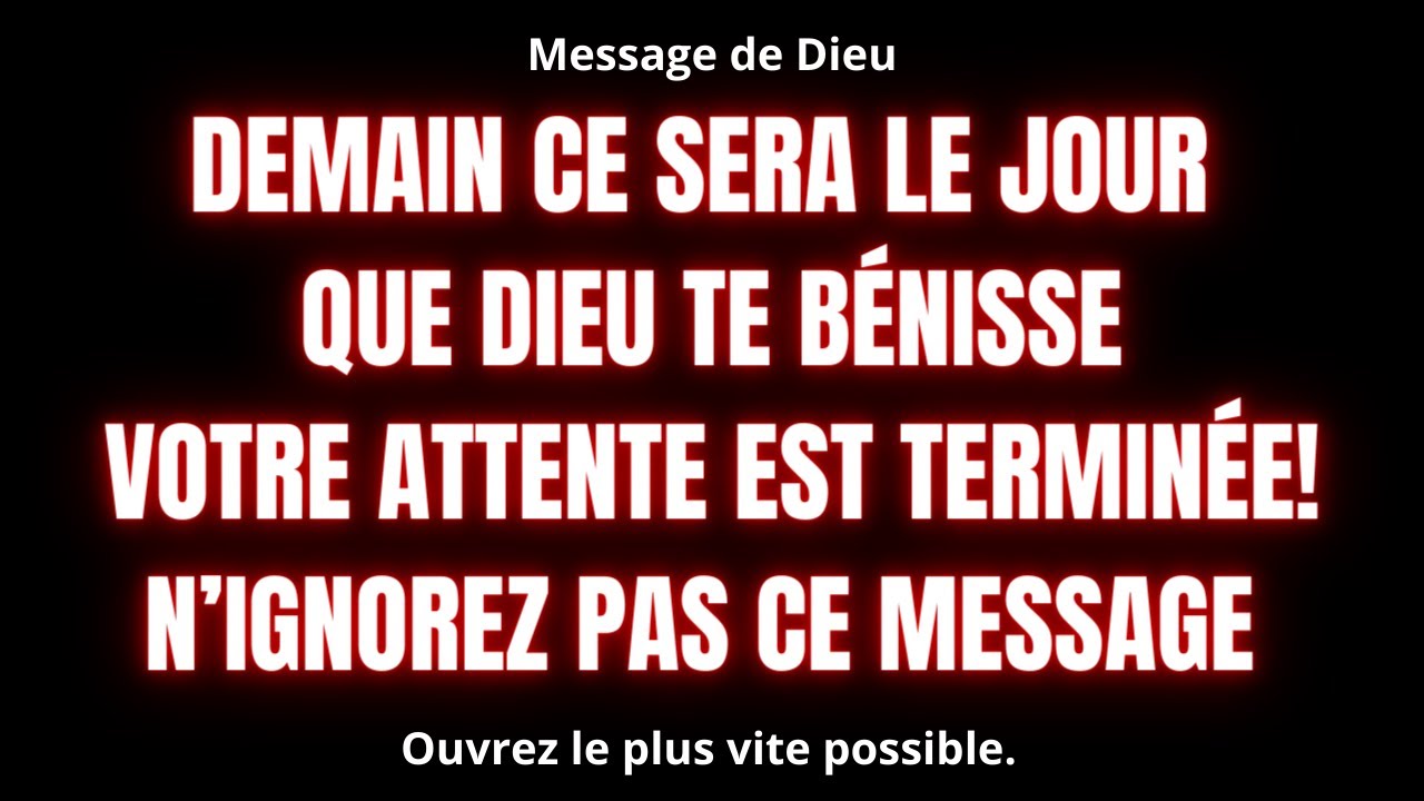 ⚠ Message des anges : Dieu a un message crucial sur votre vie‼ Message ...