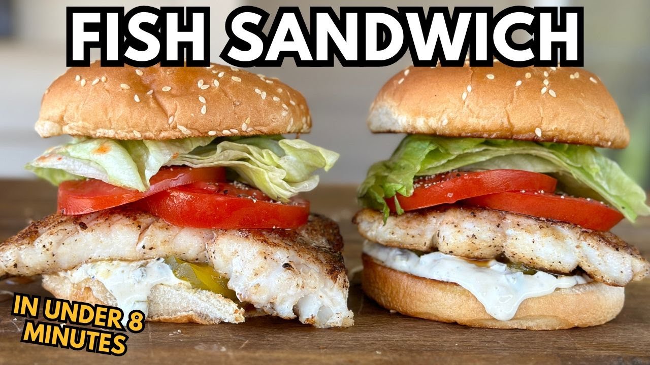 LESS THAN 8 MINUTES for this Super EASY Fish Sandwich - YouTube