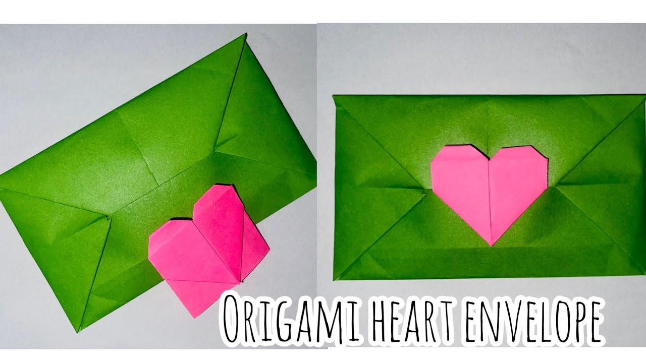 Origami Heart Envelope 💌 | Step by step | Removeable heart envelope ...
