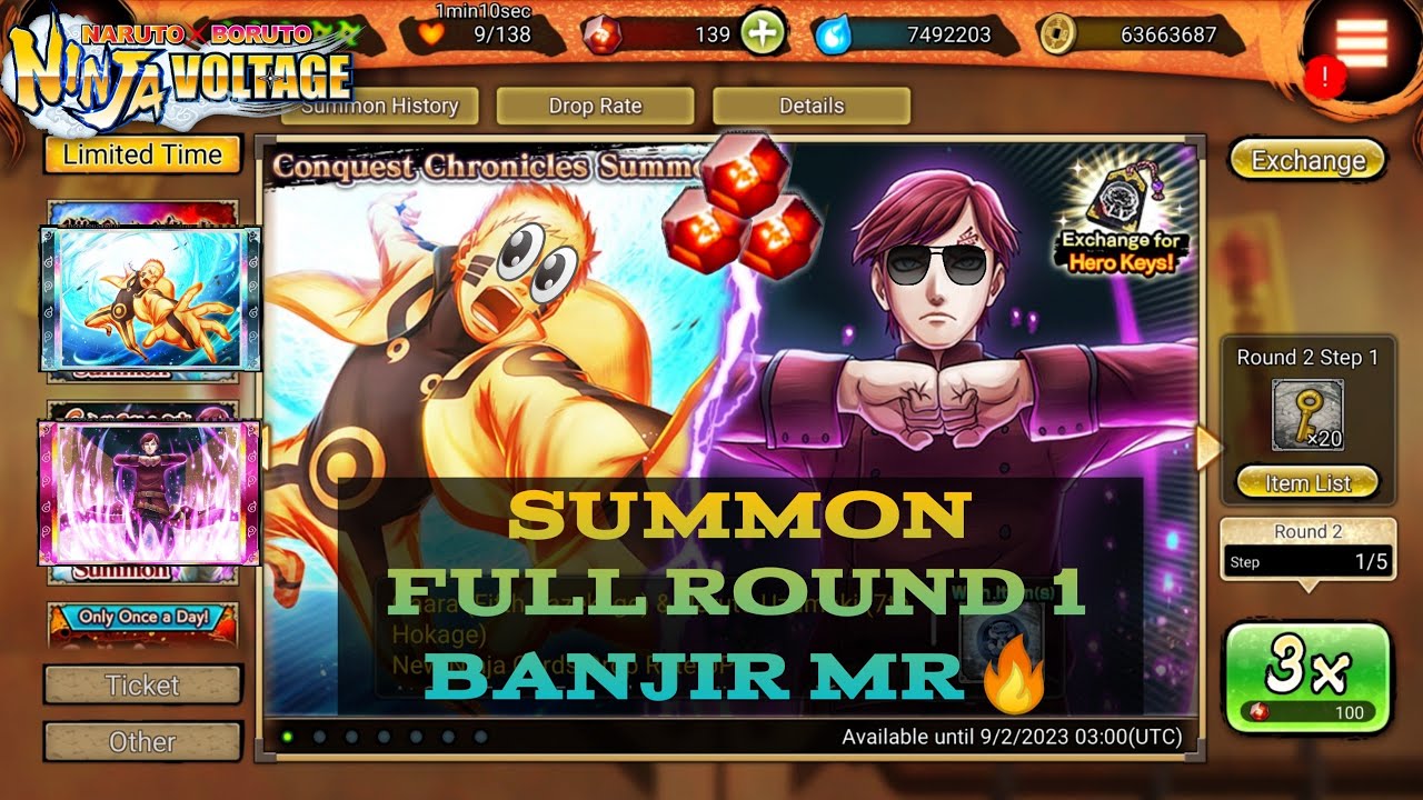SUMMON Naruto Hokage & Garra Kazekage | Full Round 1 Wangiii - NxB ...