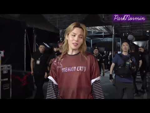 Jimin behind the scenes of the North American world tour💖💗👑