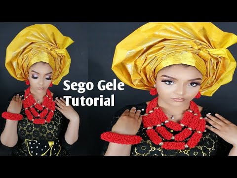 How to tie Sego Gele //Tutorial - YouTube