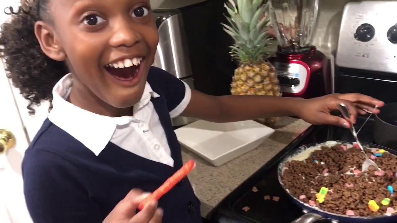 Cooking with Kids - Lucky Charm Treats - YouTube