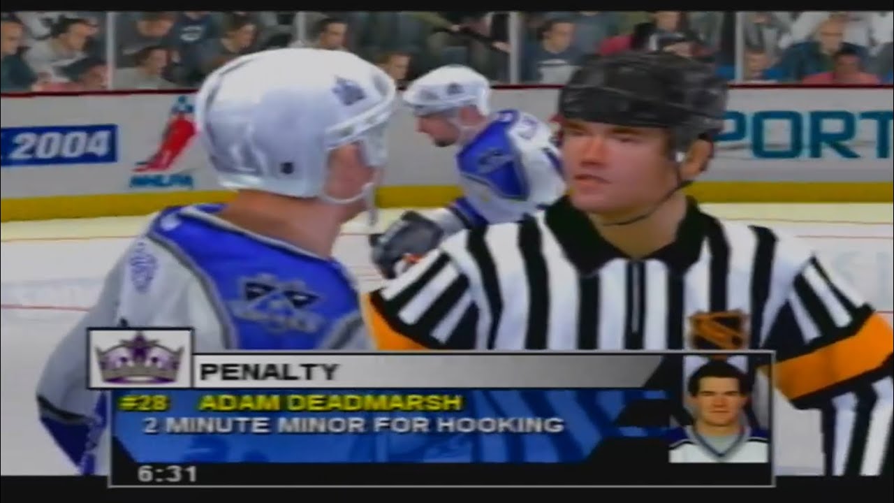 NHL 2004 Penalty Hooking - Adam Deadmarsh (PS2) Los Angeles Kings vs ...
