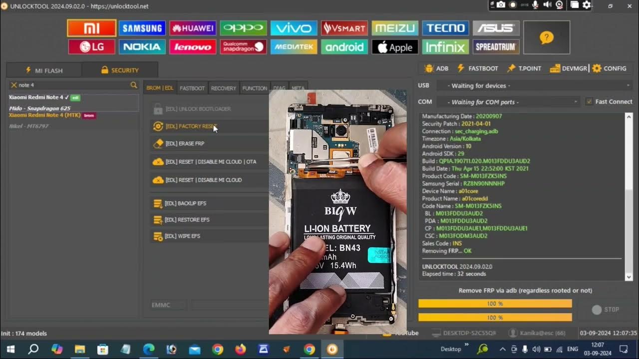 Redmi note 4 frp by unlock tool || How to frp redmi note 4 by unlock tool | - YouTube