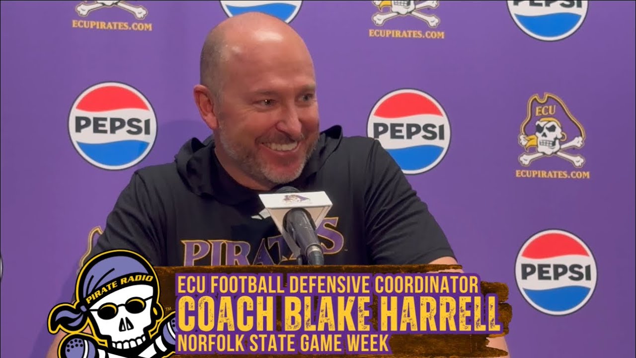 ECU Football Defensive Coordinator Coach Blake Harrell, Norfolk State ...