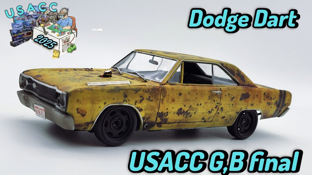 Revell 1968 Dodge Dart final review/usacc group build 2025 - YouTube