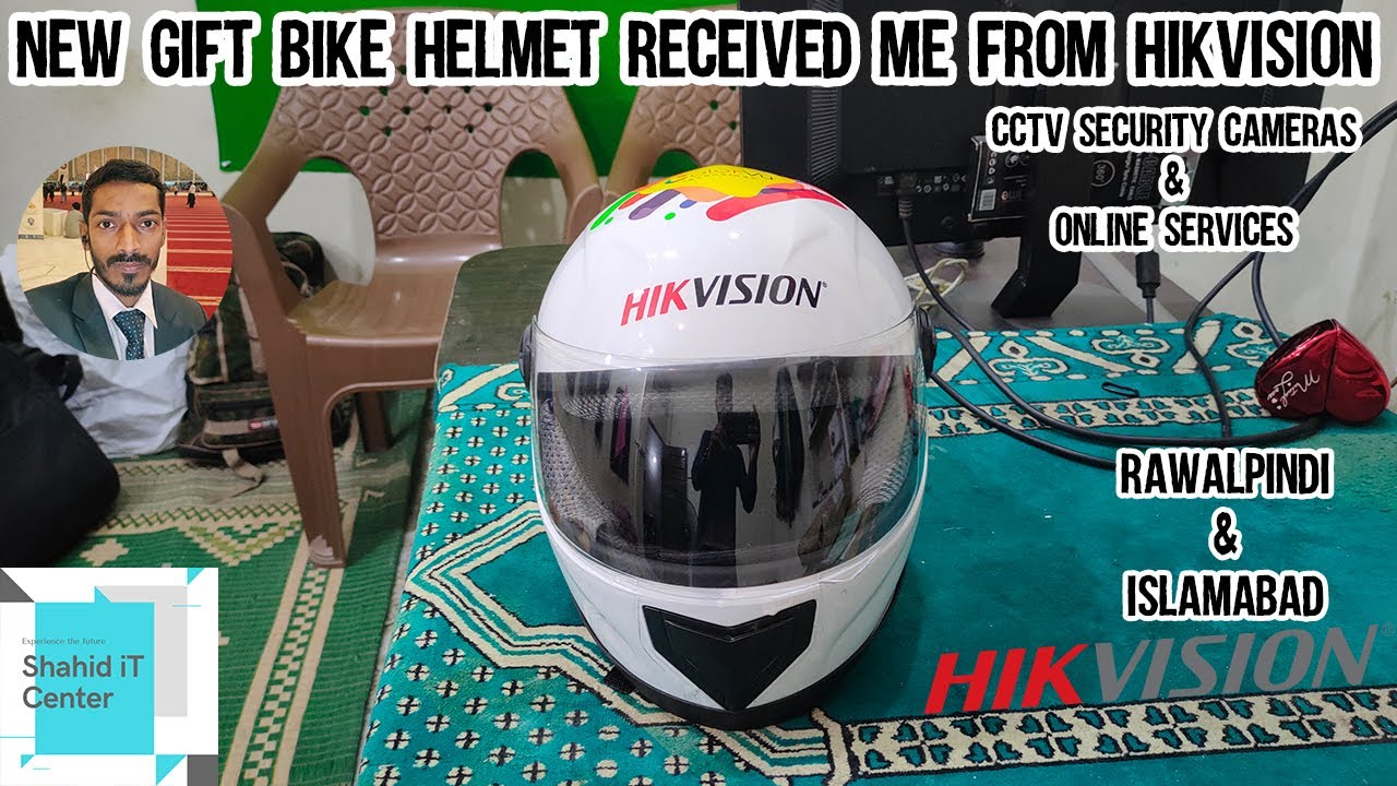 New Gift Bike Helmet Received me from Hikvision - YouTube