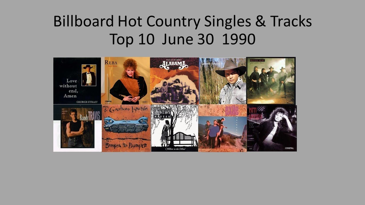 Billboard Hot Country, Top 10 Jun. 30, 1990 - YouTube