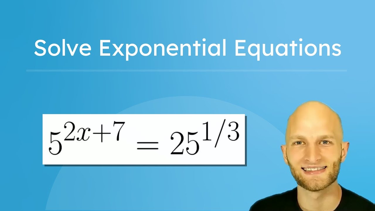 Solve Exponential Equations - Using Exponent and Radical Rules To Solve ...