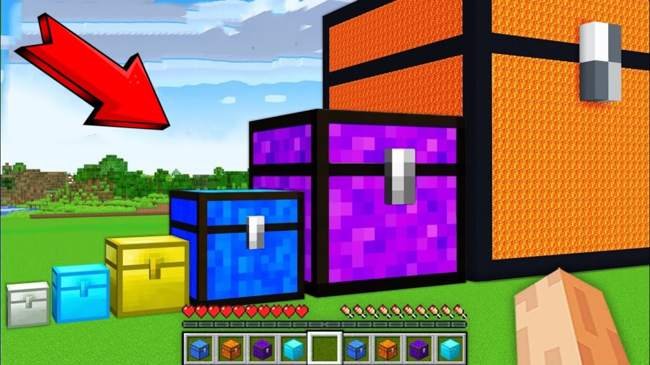 Different Different Chest Size And Colours । Minecraft - YouTube