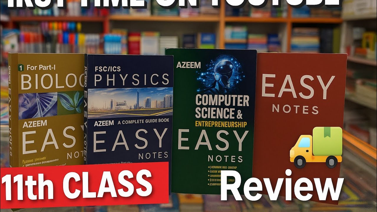 11th Class Azeem Easy Notes Review 📚 | First Time on YouTube | FSC ...