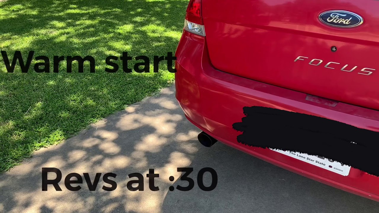 2008 Ford Focus SE Modded exhaust! - YouTube