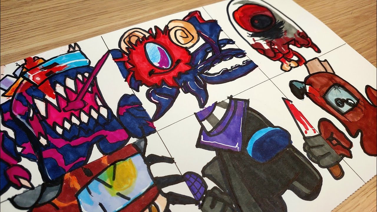 [Drawing FNF] Imposter Parasite-IMPOSTOR V4 /AMONG US (Game Character ...