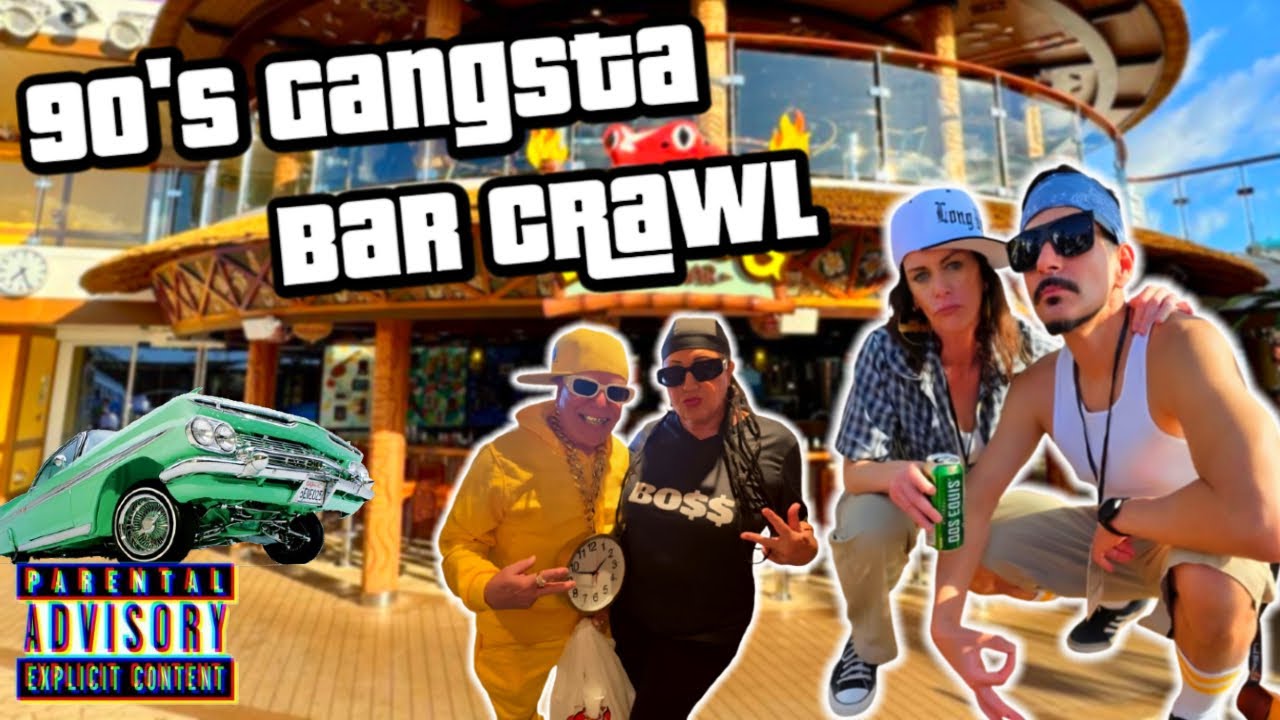 7 Bars Takeover on Carnival Cruise | Gansta Bar Crawl | Halloween Group ...