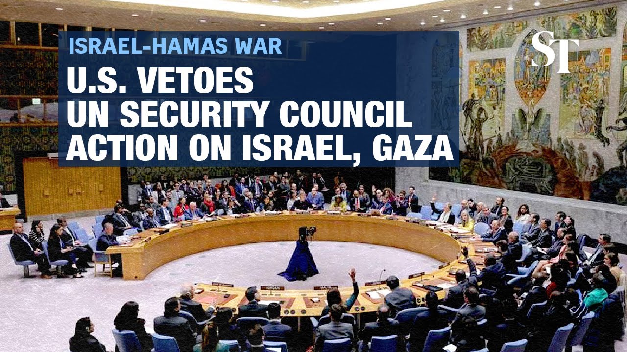US vetoes UN Security Council action on Israel, Gaza - YouTube