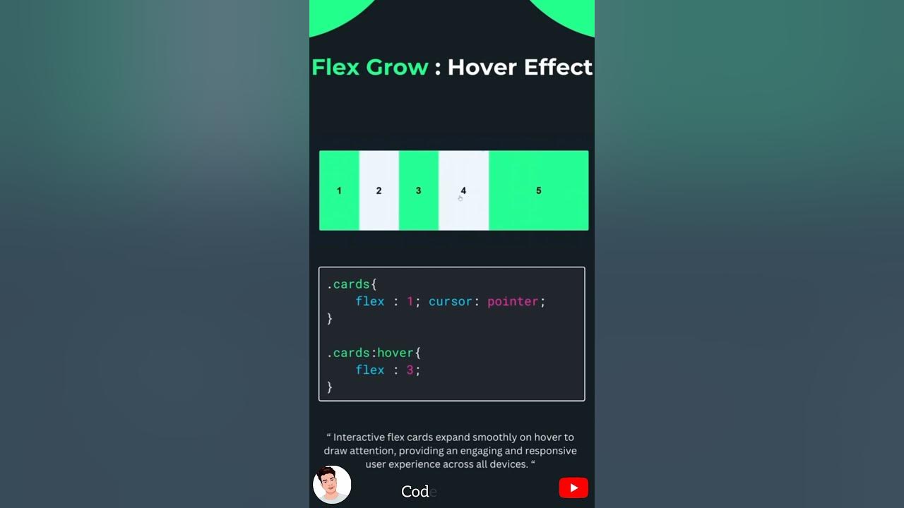 Flex Grow Hover Effect Css Html5 Coding Grow Coder Master05