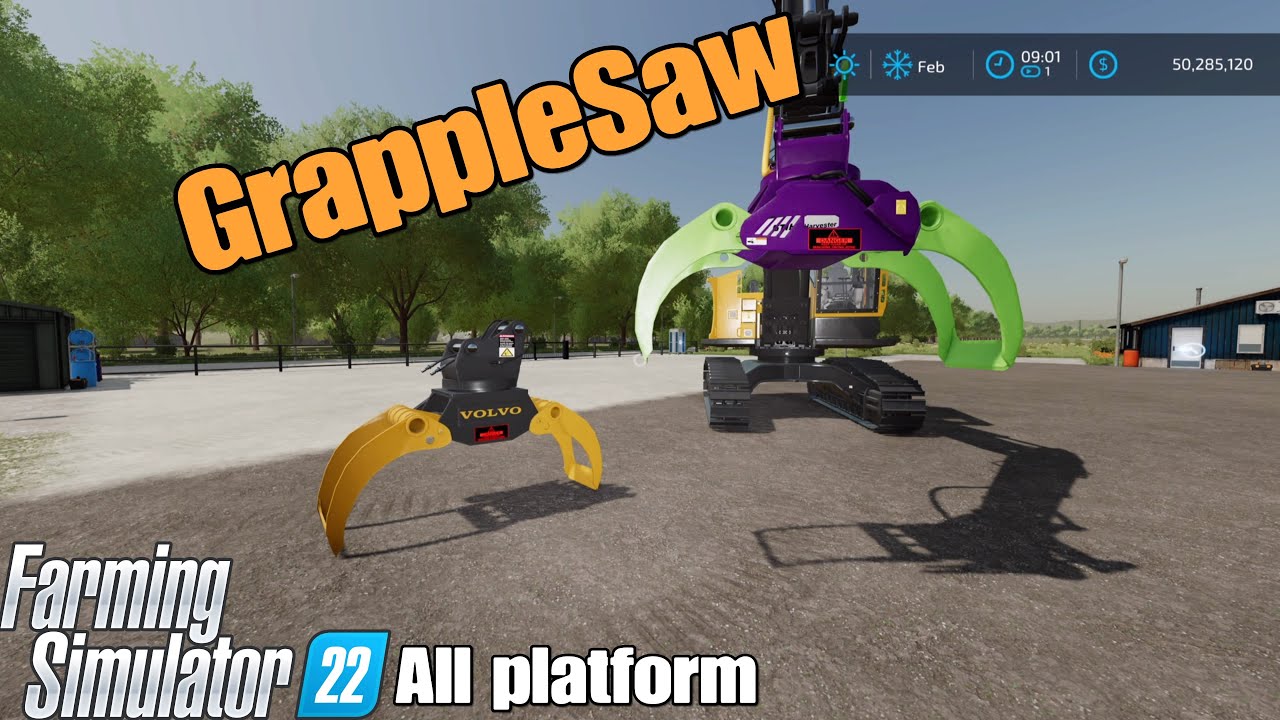 GrappleSaw / FS22 mod for laa platforms - YouTube