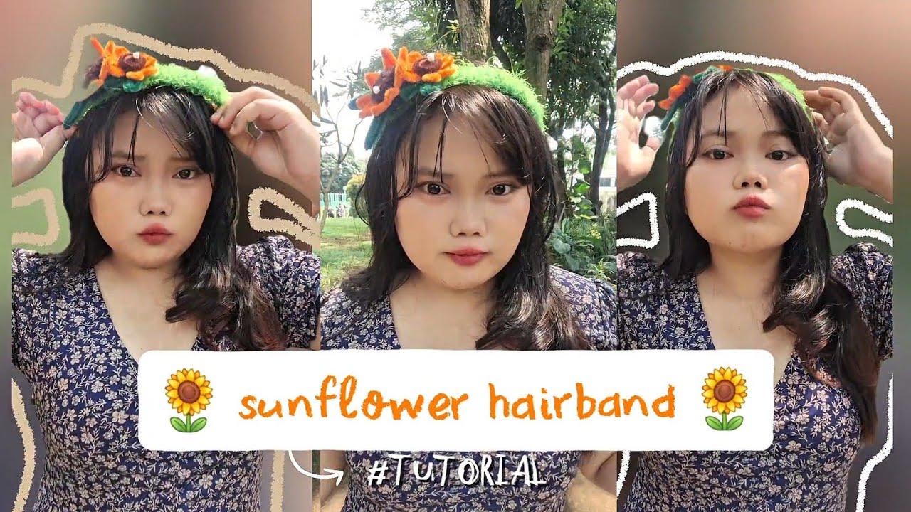 🌻Full DIY Bando Sunflower Tutorial – Dari Pipe Cleaner, Jadi Aksesoris ...