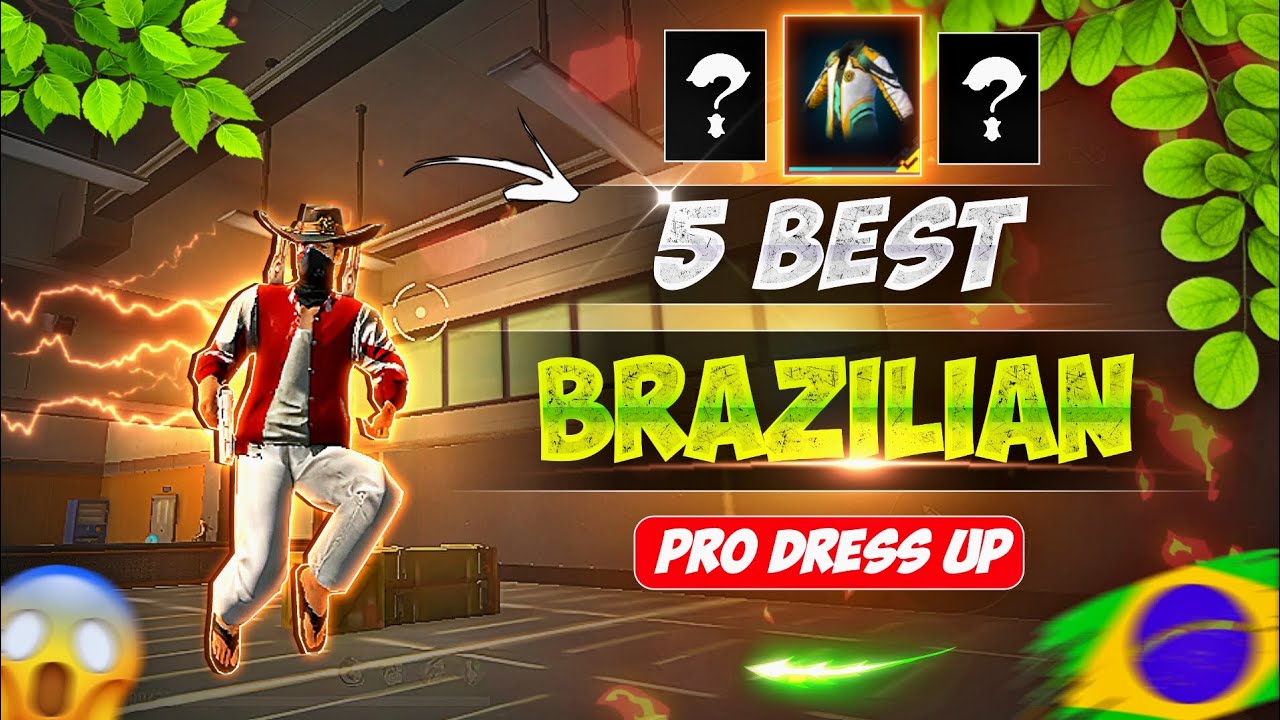 Free Fire Brazilian Players Dress Combination 😍| Free Fire No Top Up ...