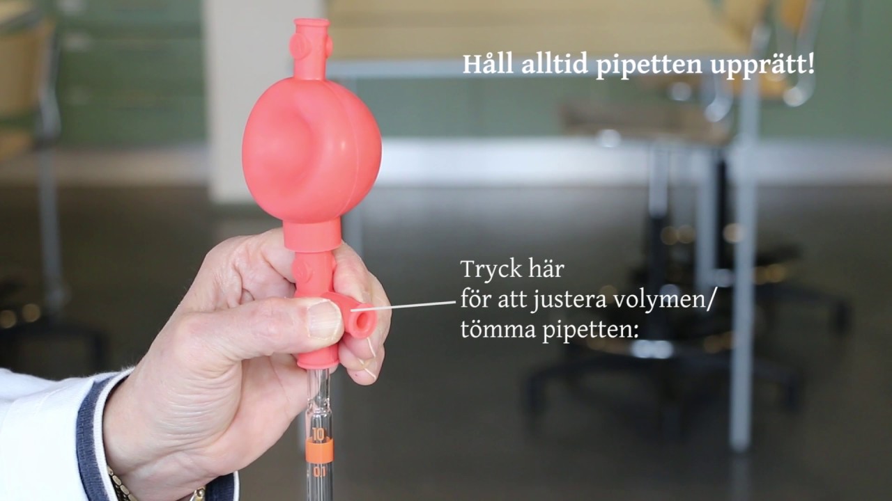 Pipettering - Mätpipett - YouTube