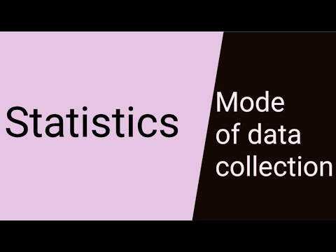 Mode of data collection | Statistics - YouTube