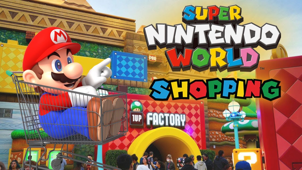 Shopping Mario Merch at SUPER NINTENDO WORLD!!! - YouTube