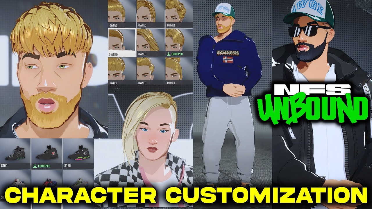 Need for Speed Unbound Character Customization - All Styles - All ...