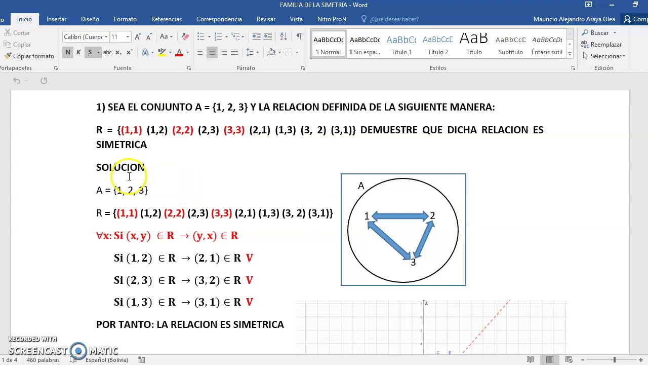 RELACIONES EN UN CONJUNTO PROPIEDAD SIMETRICA - YouTube