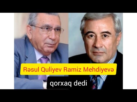 ▶️ Rəsul Quliyev Ramiz Mehdiyevə qorxaq dedi