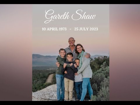 Memorial service for Gareth Shaw - YouTube