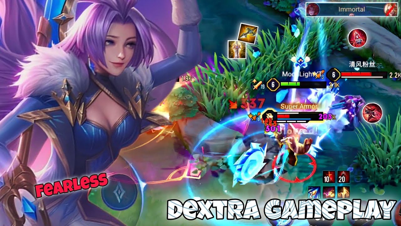 Dextra Slayer Lane Pro Gameplay | Fearless Warrior | Arena of Valor Liên Quân mobile CoT - YouTube