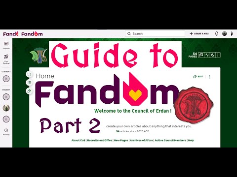 Guide to Wiki Fandom (Part 2) - How to create page and source edit - Council of Erdan