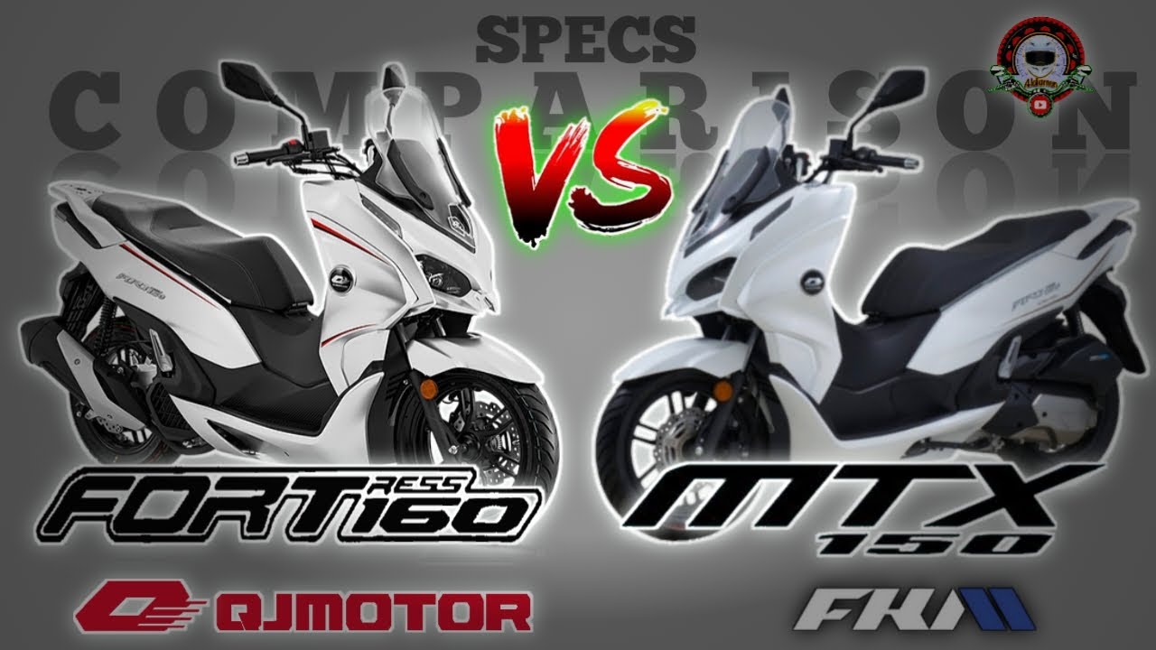 QJMOTOR FORTRESS 160 vs FKM MTX 150 SPECS COMPARISON - YouTube