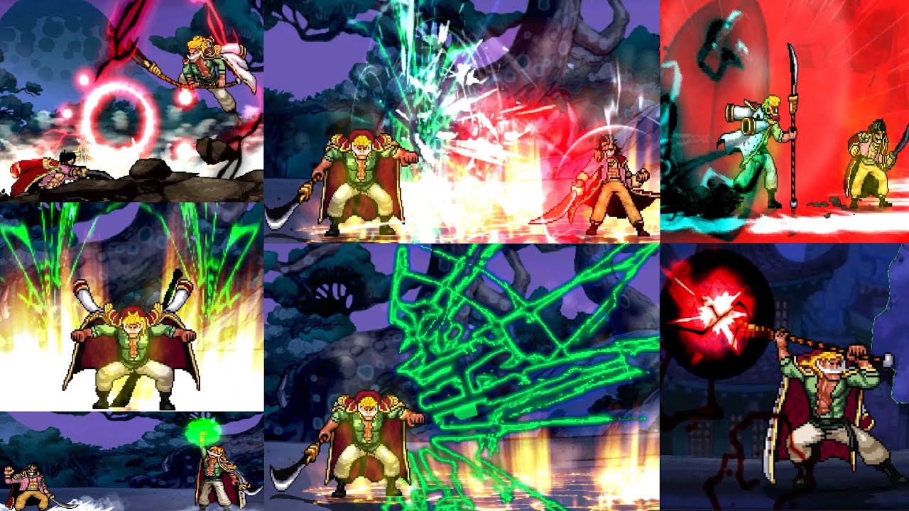 One Piece Mugen V14 - Prime Whitebeard VS Gol D. Roger - Gameplay - YouTube