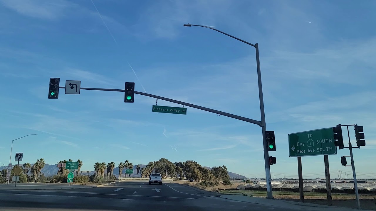 New Years Day drive Oxnard to Santa Monica on PCH highway - YouTube