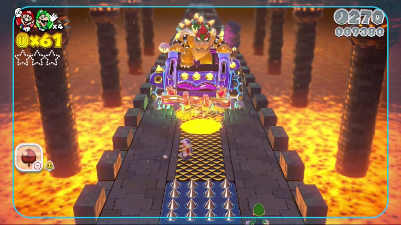 Super Mario 3D World ALL BOSS BATTLES (Boss Battles - Wii U) - YouTube