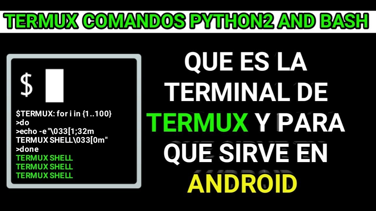 ¿Qué es la terminal de termux? Para que sirve y como usarlo correctamente - YouTube