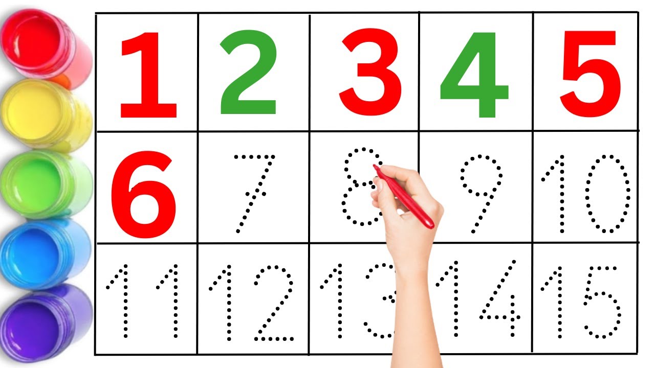 123 Number Counting, 1234 Number Names, 1 To 20 Numbers, 123 learning ...