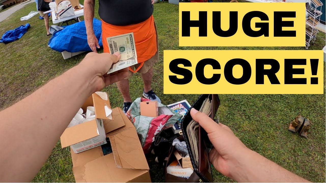 We Found $300 In a Box At This Rummage Sale | Come Garage Sale With Us ...