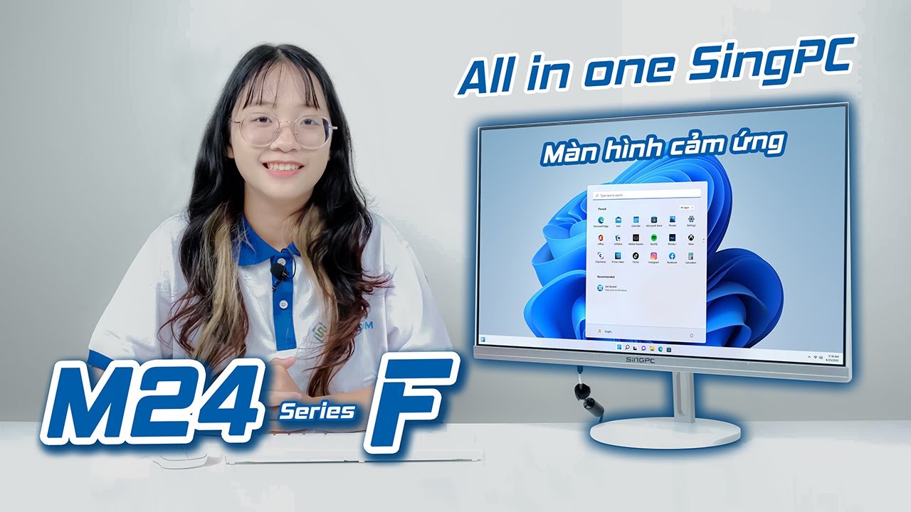 Máy tính All in one SingPC M24F Series (Màn hình cảm ứng) - YouTube