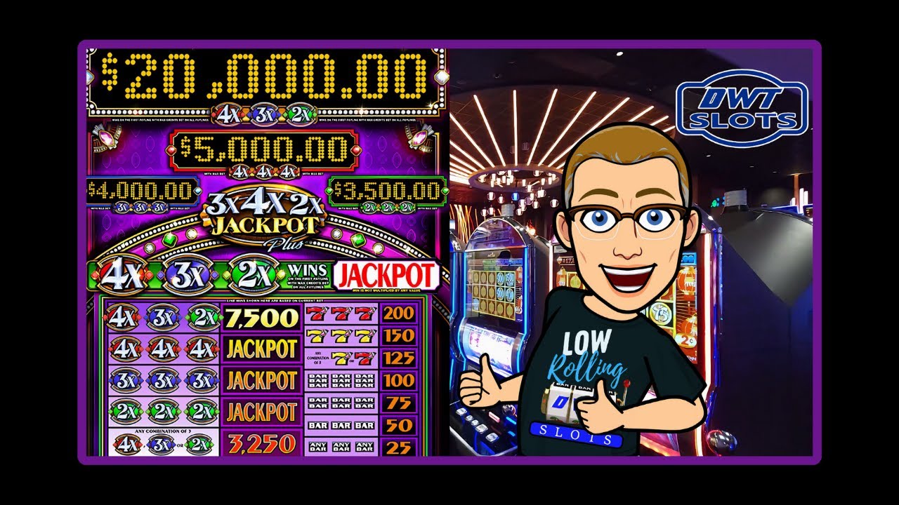 The 4X3X2X Jackpot Plus is an exciting 3-reel slot machine! - YouTube