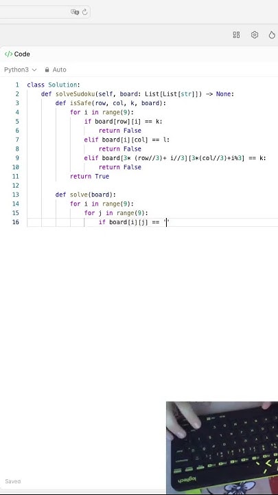 Leetcode 37 Sudoku Solver Youtube