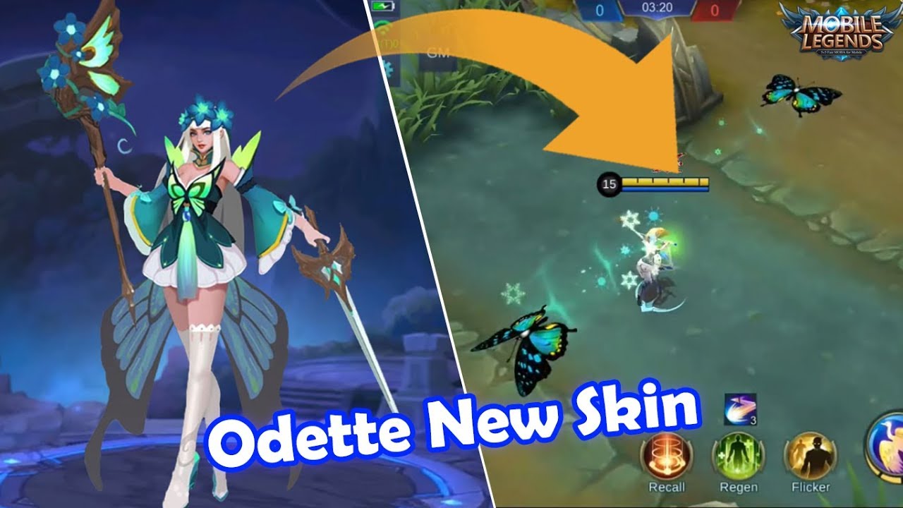 Odette New Elite Skin - Butterfly Goddes (Skill Effect Only) | Mobile ...