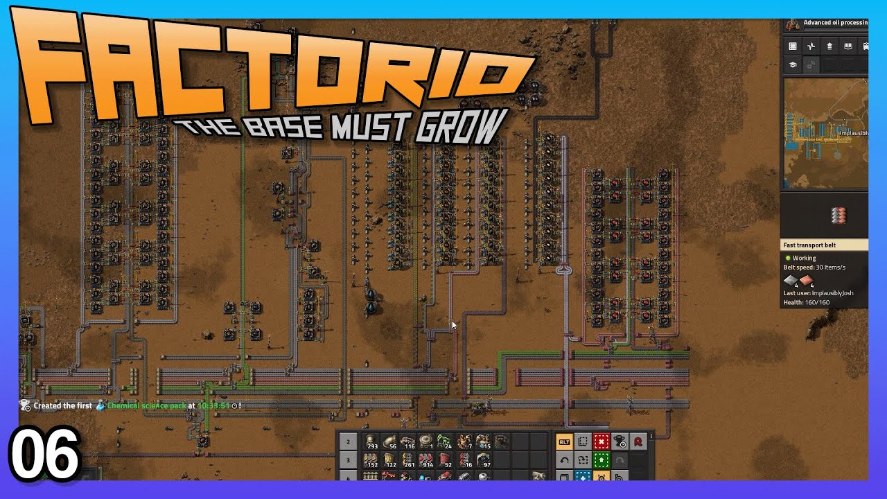 Factorio, Part 06: Local Man Creates Blue Science - YouTube