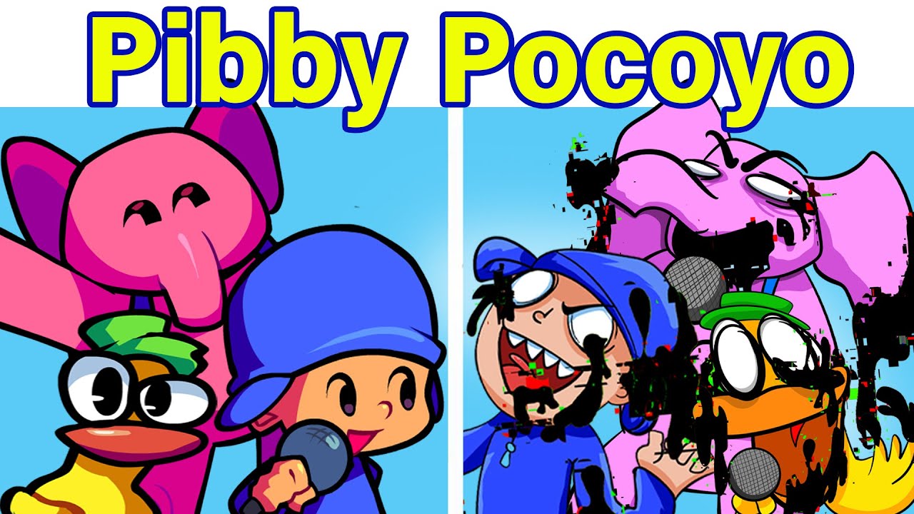 New Pibby Pocoyo | Corrupted Vs Original | Friday Night Funkin' (FNF ...