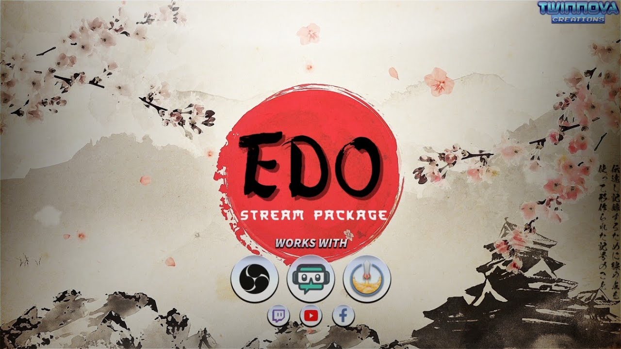 Twitch Animated Japanese Overlay - EDO | 2021 | - YouTube